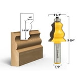 Free Shipping! Elegant 2 Bit Crown Cap Molding Router Bit Set - 1/2 ...