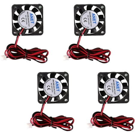4Pcs Mini Fan 12V 40mm 4010 DC Brushless Portable Cooling Fan for 3D ...