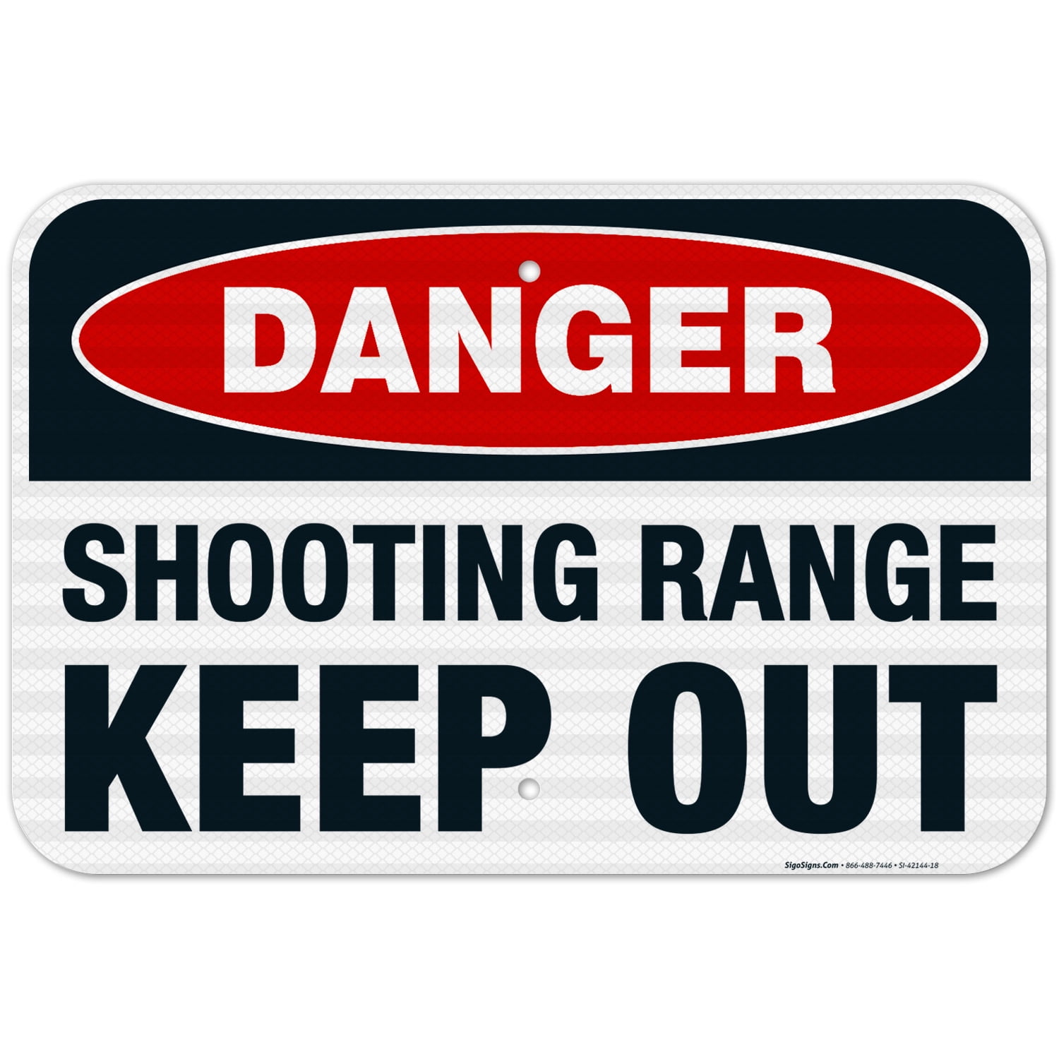 Danger Shooting Range Keep Out Sign, Warning Sign, - Walmart.com