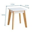 Wildkin Kids Arts & Crafts Table Stools (2) - White - Walmart.com