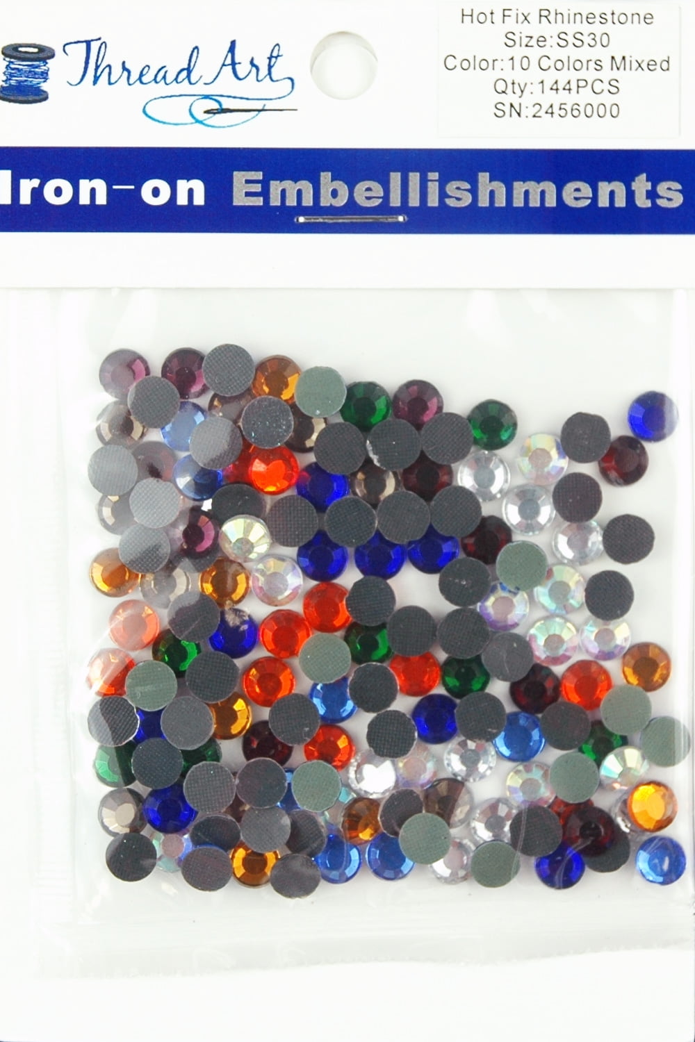 Hot Fix Rhinestones by Threadart SS30 (6.5mm) - Mixed - 1 Gross (144 ...