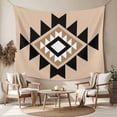 Black Khaki Boho Tapestry for Bedroom Wall Hanging Tapestry, Aztec ...