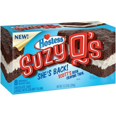 Hostess Suzy Q's Snack Cakes, 8 count, 12.13 oz - Walmart.com