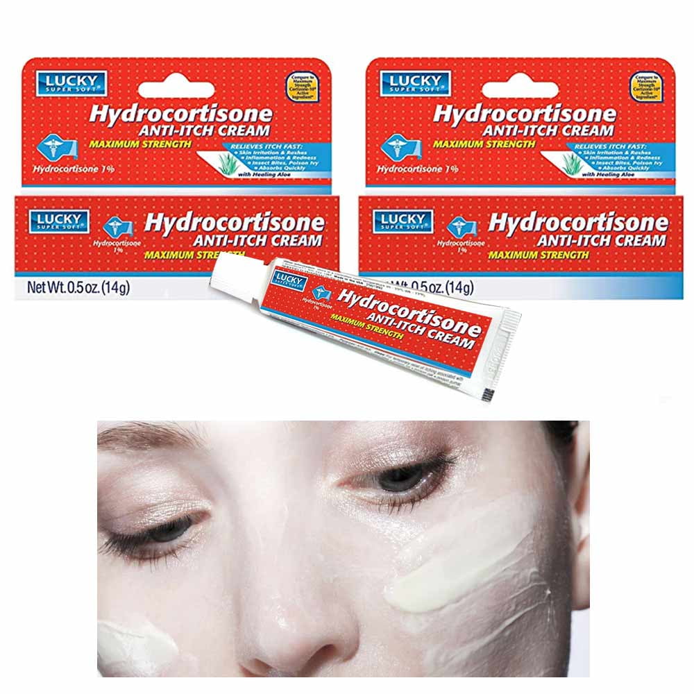 2 Pc Hydrocortisone Anti Itch Cream Ointment Maximum Skin Protectant
