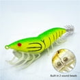 SIEYIO 1 Pair Glow Squid Jig with Rings Bead Shrimp Lures Baits Squid ...