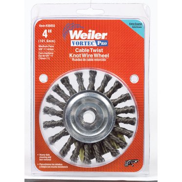 Weiler Vortec Pro 5 in. Crimped Wire Wheel Brush Carbon Steel 6000 rpm ...