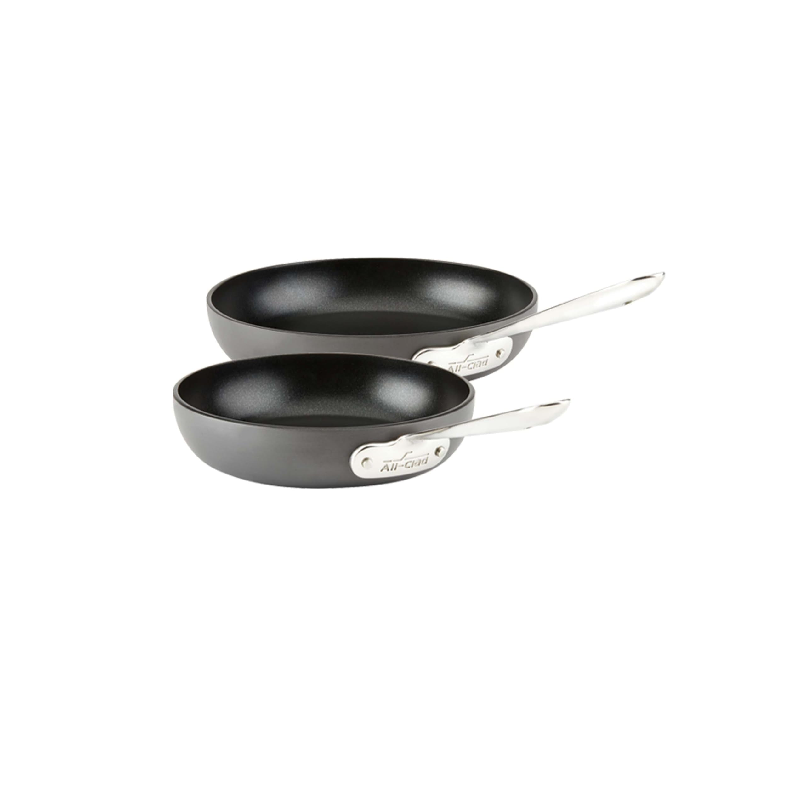 New All Clad NS1 Nonstick Induction 8" and 10" Fry Pan Set All-Clad NA ...