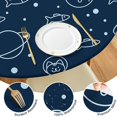 Starry Night Sky Round Tablecloth 100% Waterproof & Spill-Proof for ...