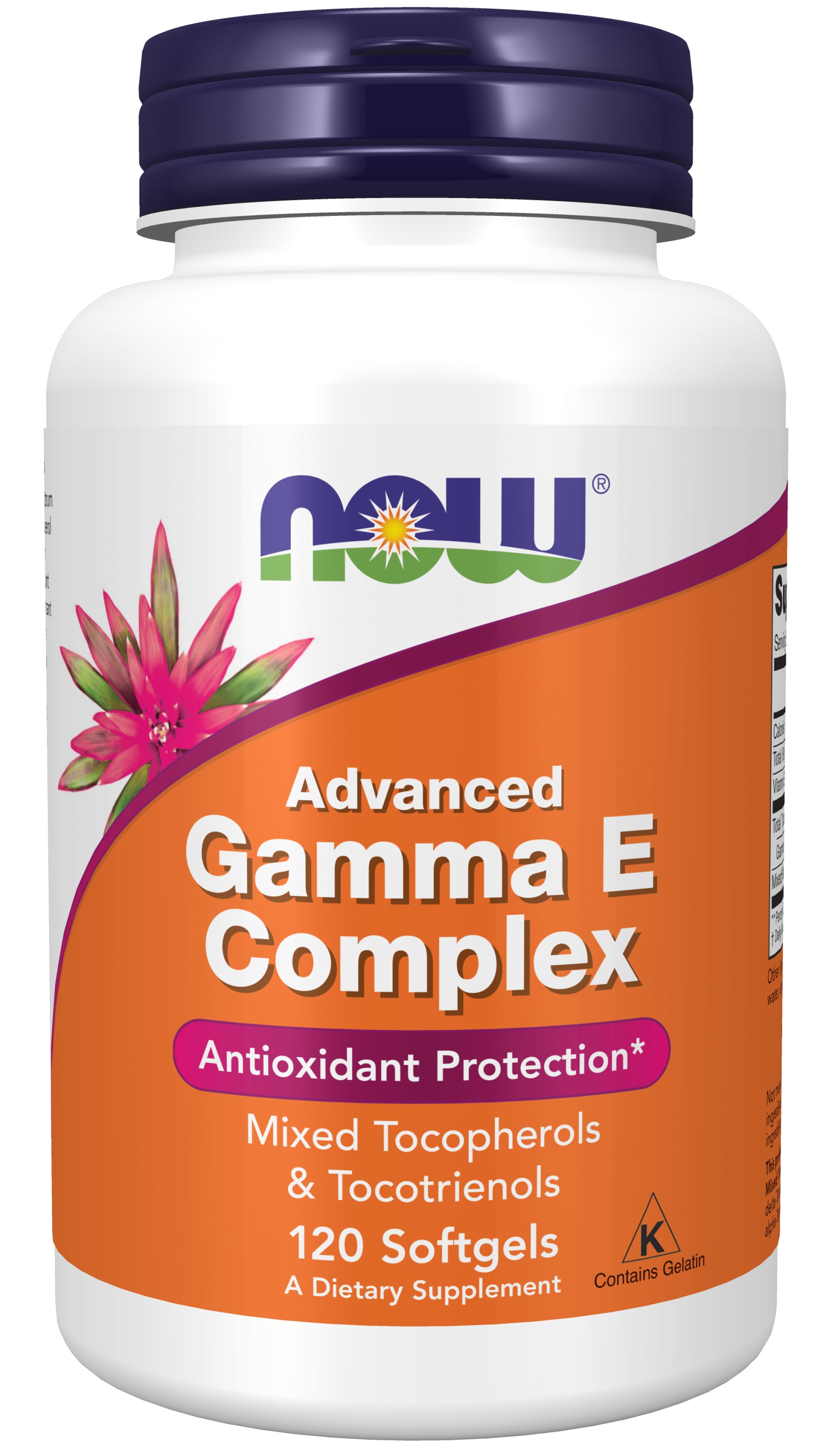 NOW Supplements, Advanced Gamma E Complex, Mixed Tocopherols ...