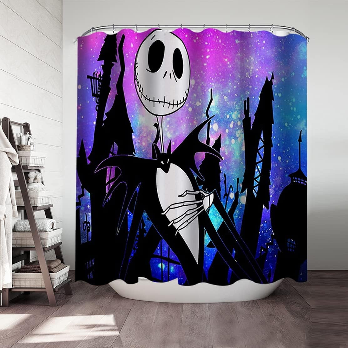 Click here for Siabc-Halloween Shower Curtain Purple Starry Jack... prices