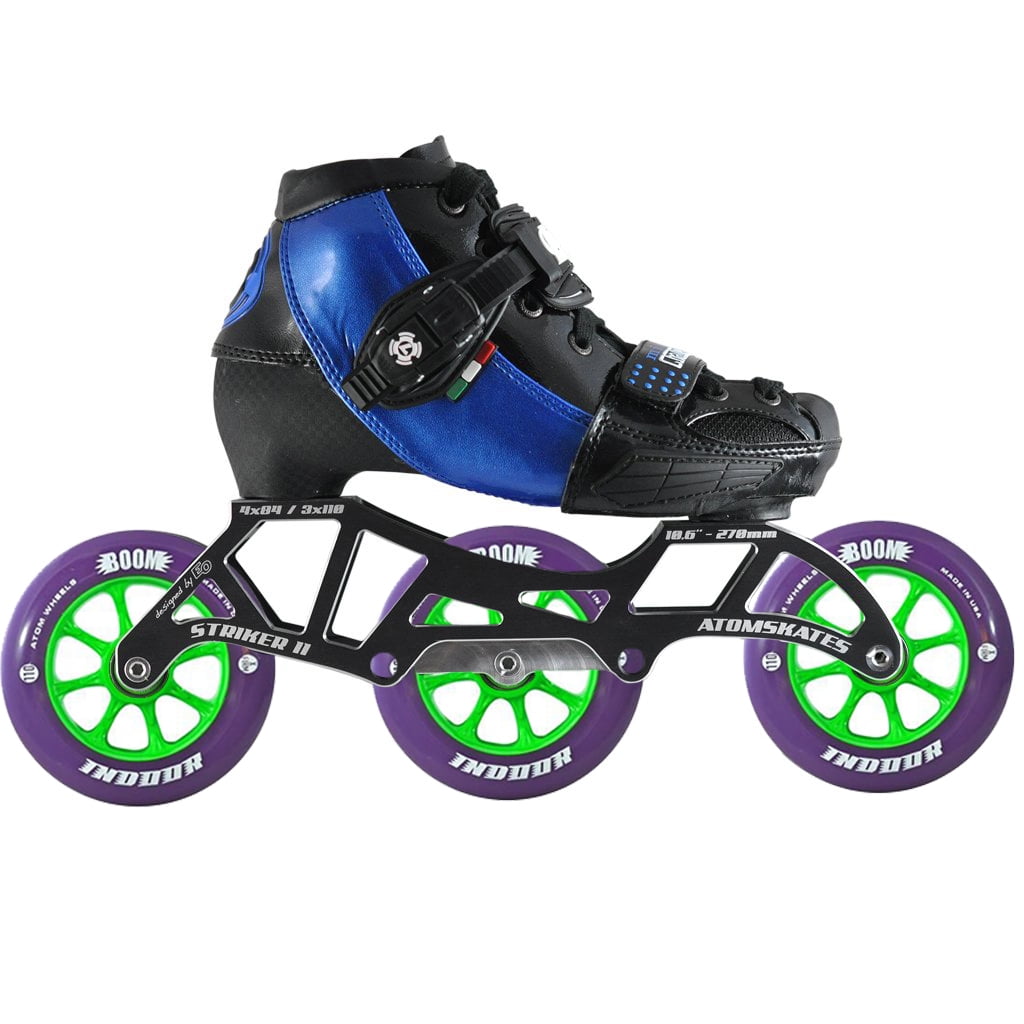Atom Luigino Kid's 3 Wheel Adjustable Challenge Indoor Inline Skate ...