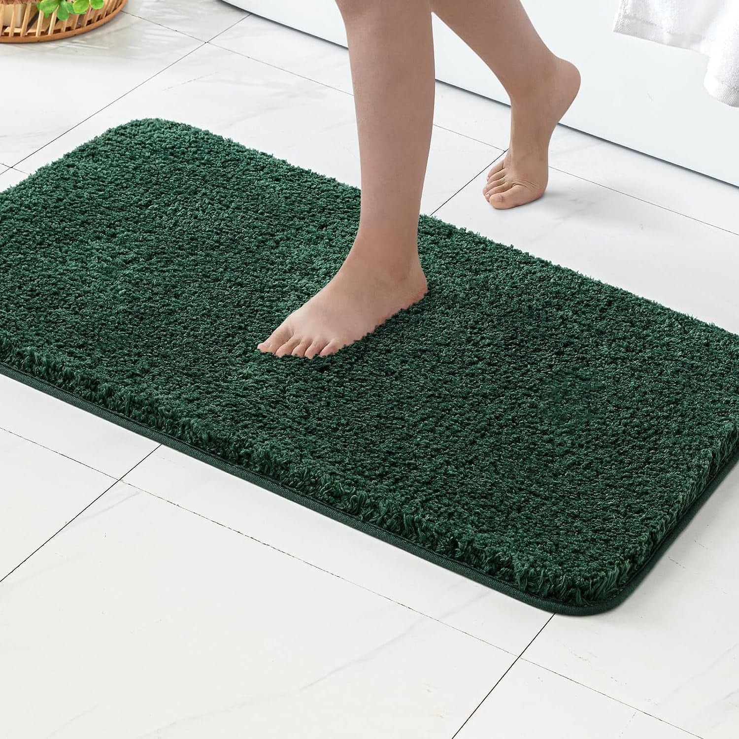 Click here for Siabc-Dark Green Absorbent Bath Rugs Soft Large Ba... prices