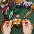1Bag 4 Rolls 4 Colors Shiny Tinsel Hanging Garland For Xmas/Wedding ...