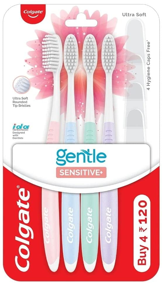 Colgate Toothbrush Sensitive, Pack of 4 Brushes - Walmart.com