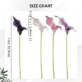 White Artificial Calla Lily Flower Realistic Latex Calla Lily with ...