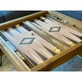 Rustic Backgammon Coffee Table with removable glass top - 25x25" - Walmart.com