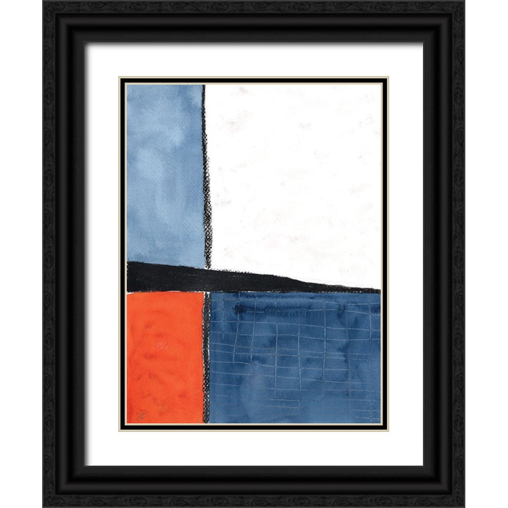 Lee, Judson 25x32 Black Ornate Wood Framed with Double Matting Museum ...