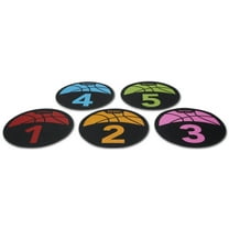 S&S Worldwide Spectrum 5", Anti-Skid, Soft Round Vinyl Spot Markers for ...
