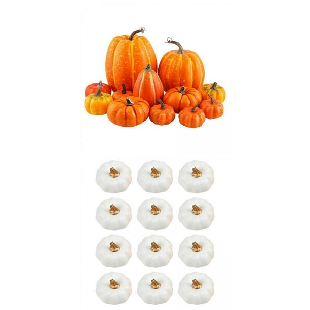 Simulation pumpkin,Artificial Lifelike Pumpkin Assorted Fake Foam ...