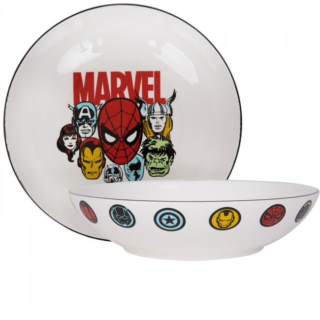 Spider-Man 860729 9 in. Spider-Man Retro Avengers Ceramic Dinner Bowl ...