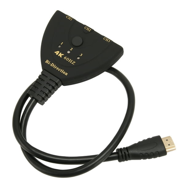3 In 1 Out HD Multimedia Interface Splitter, Bidirectional 4K 60Hz HD ...