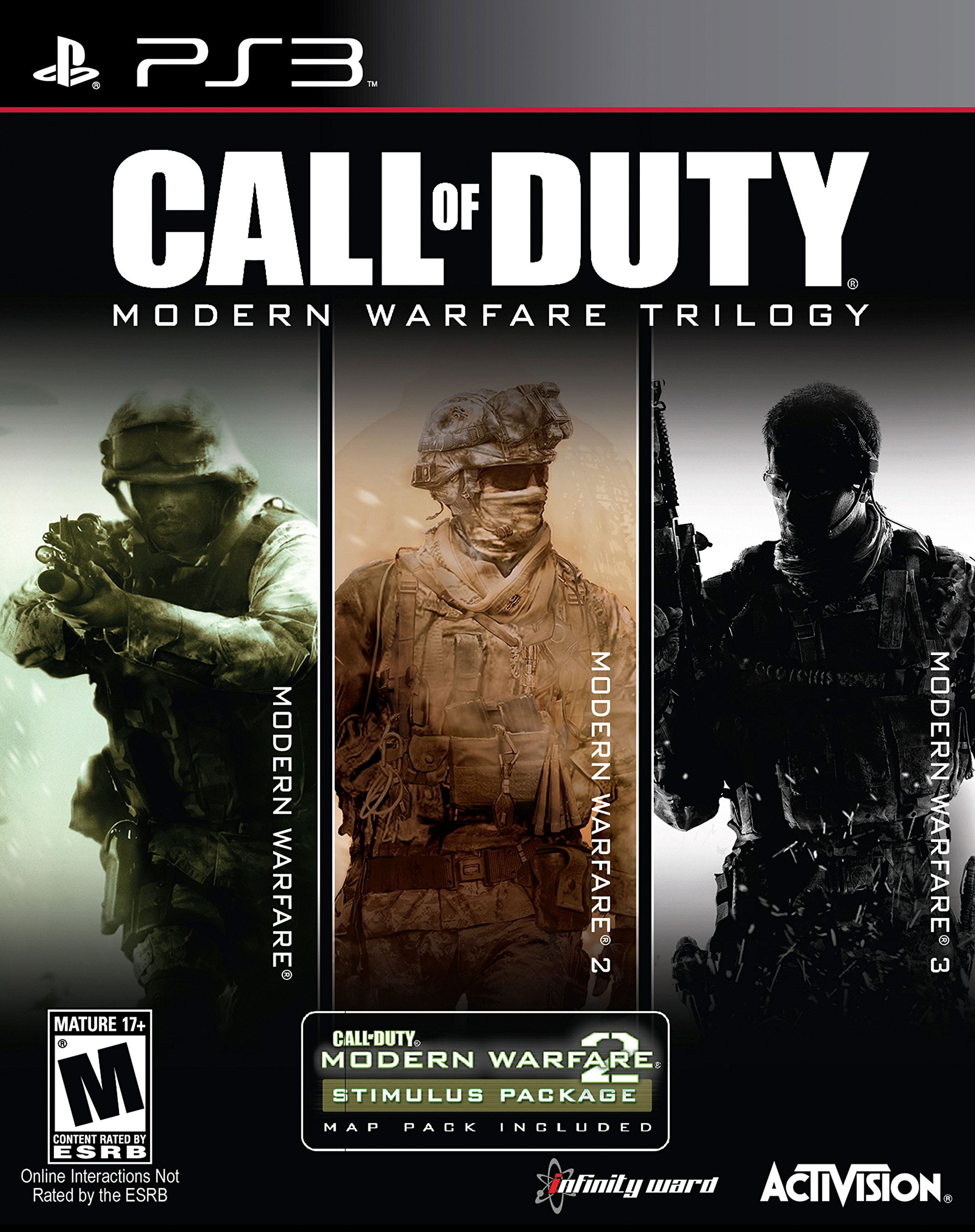 Call Of Duty Modern Warfare Trilogy 3 Discs Activision PlayStation