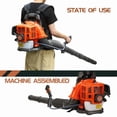 Leaf Blower, 52CC 550CFM 2 Stroke Cordless Leaf Blowers, 1.2L Fuel Tank ...