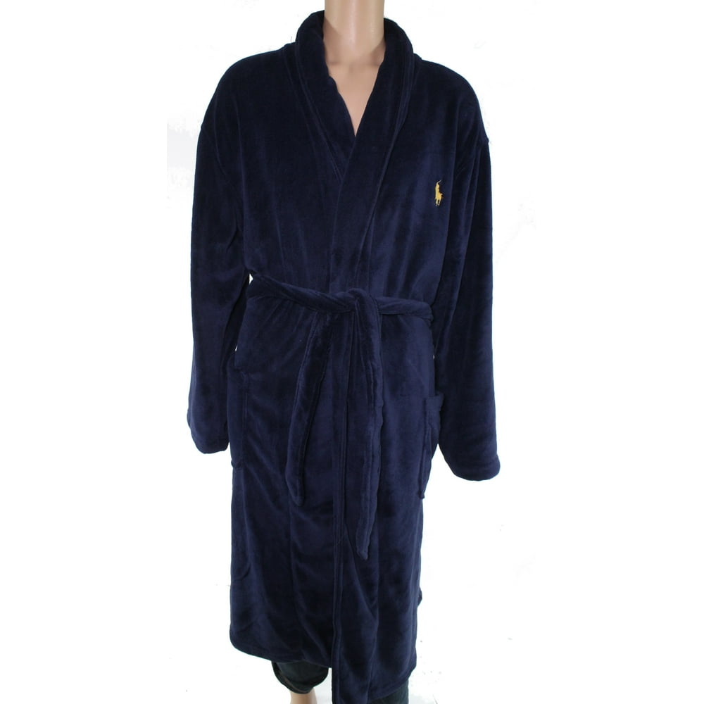 Polo Ralph Lauren Sleepwear & Robes - Mens Sleepwear Navy Plush Belted ...
