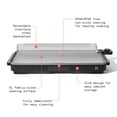 Beautiful XL Electric Griddle 12" x 22"- Non-Stick, Black Sesame by ...