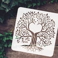 1Pc Heart Tree of Life Painting Stencil Drawing Template 11.8x11.8inch ...