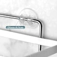 2 Pack Transparent Shower Caddy Adhesive for Replacement,No Drilling ...