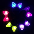 8 Multi Colors LED Lighting Headband Ox Horn Bow Shape Glow Ears party ...