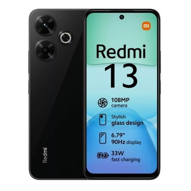 XIAOMI REDMI 13 6GB RAM 128GB NEGRO OCASO | Bodega Aurrera en línea