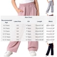 Ceisia Kids Casual Wide Leg Pants Elastic Waist Lightweight with ...