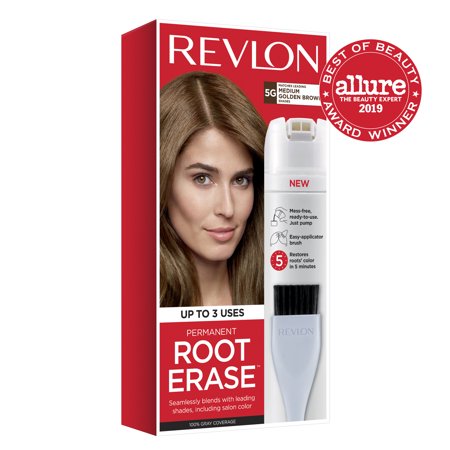 Revlon Root Erase Permanent Hair Color, At-Home Root Touchup Hair Dye ...