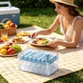 Transparent Press Ice Box - Large Capacity Plastic Ice Tray for ...