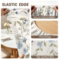 ARTSLION Elastic Tablecloth For Oval Tables, Waterproof Tablecover For ...