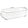 Youngever 4 Pack 10" x 4" x 3" Stackable Plastic Storage Bins with ...