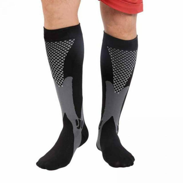 Men Women Sport Soccer SocksLeg Support Stretch Compression Socks Below ...