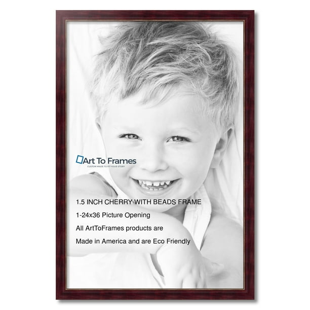 ArtToFrames 24x36 Inch Cherry Picture Frame, This Red Wood Poster Frame ...
