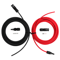 TEMCo 10 AWG PV Solar Extension Wire, 10 Ft Pair, Staubli MC4 ...