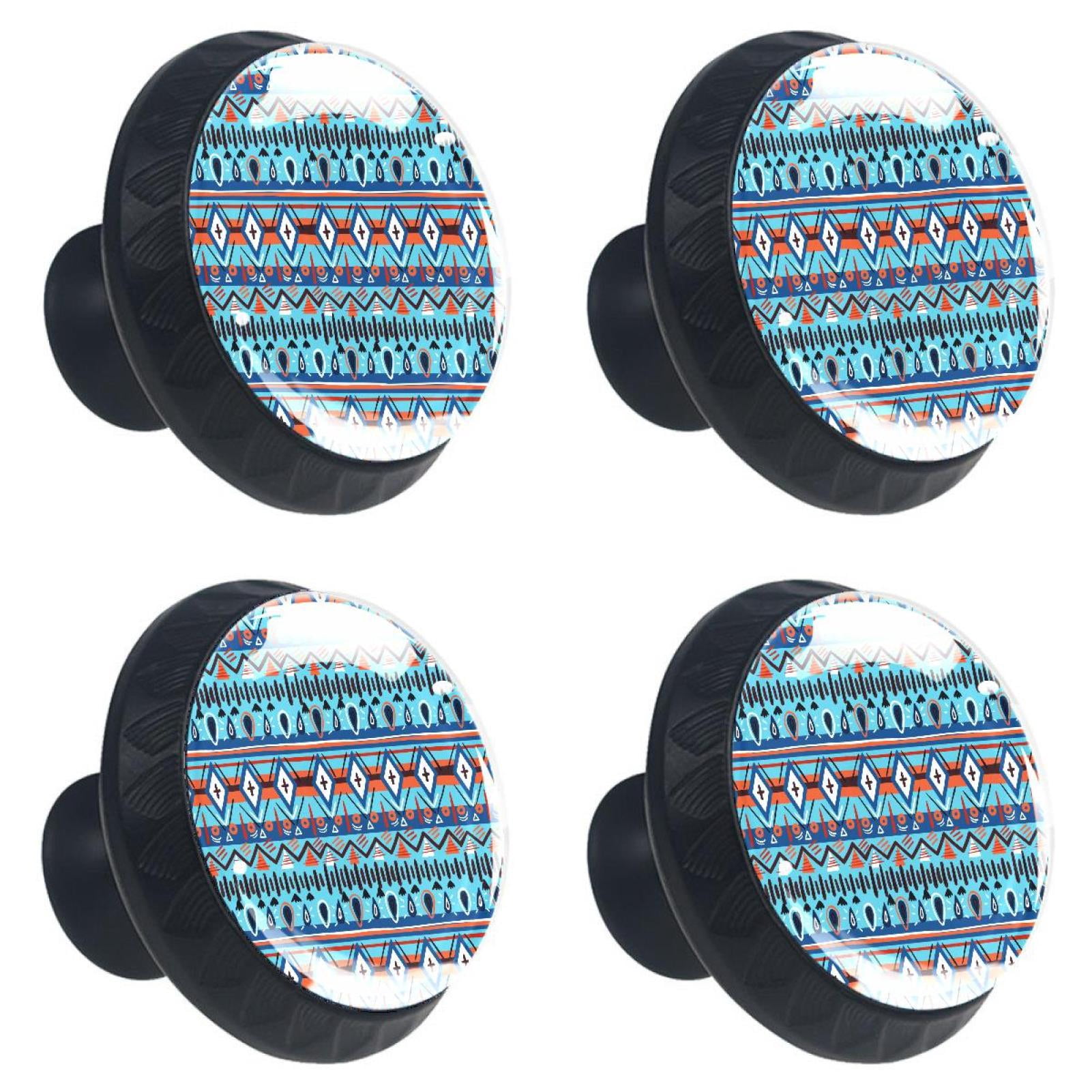 4 Pcs Bohemia Boho Tribe Knobs for Kitchen Cabinet Cupboard Dresser ...