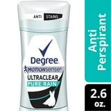 Degree Ultra Clear Fresh & Clean Long Lasting Antiperspirant Deodorant ...