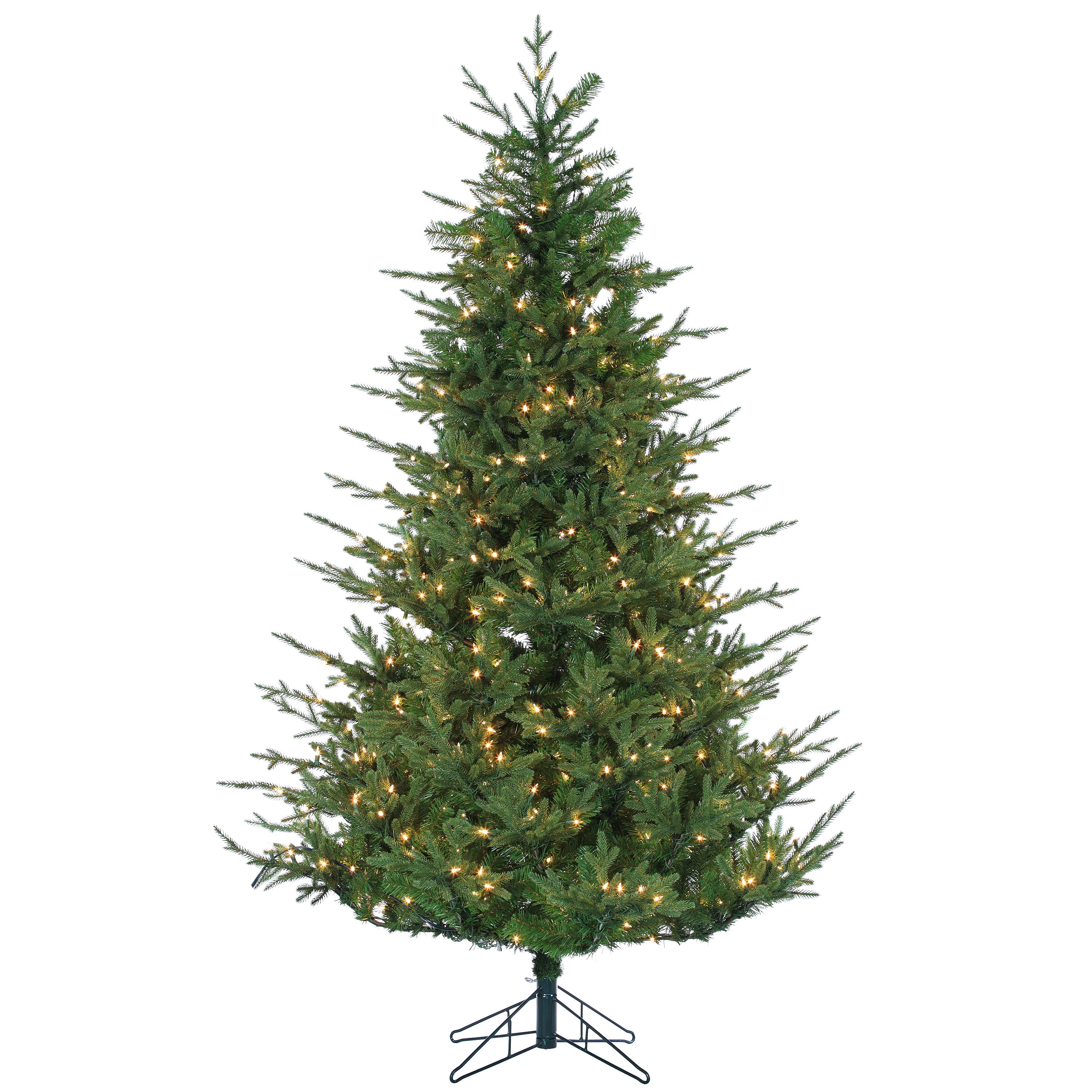 Sterling 6.5Ft. Pre-Lit Natural Cut Upswept Chesterfield Spruce with ...