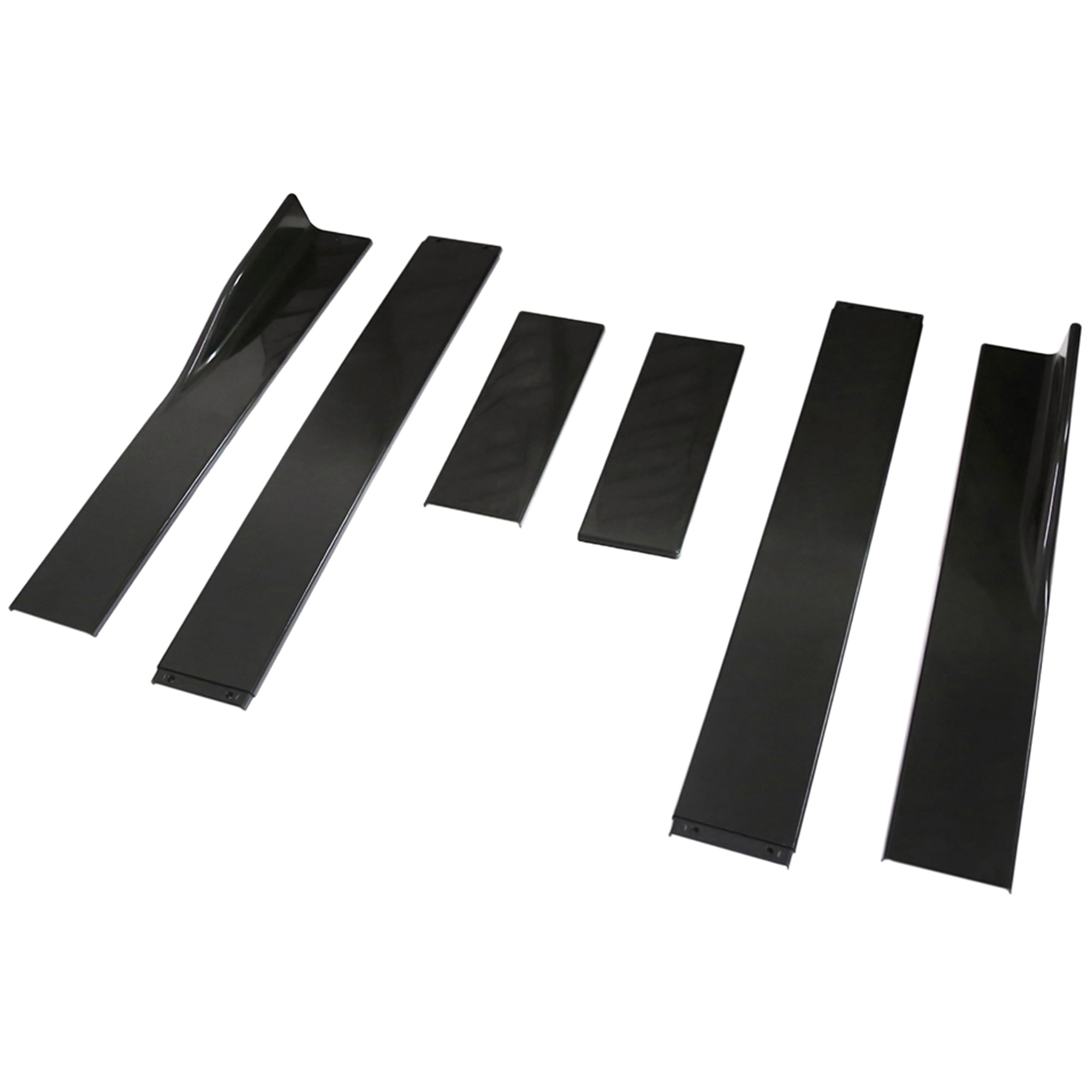 SAYFUT 6PCS Car Side Skirt Extensions Rocker 2M Universal Splitters ...