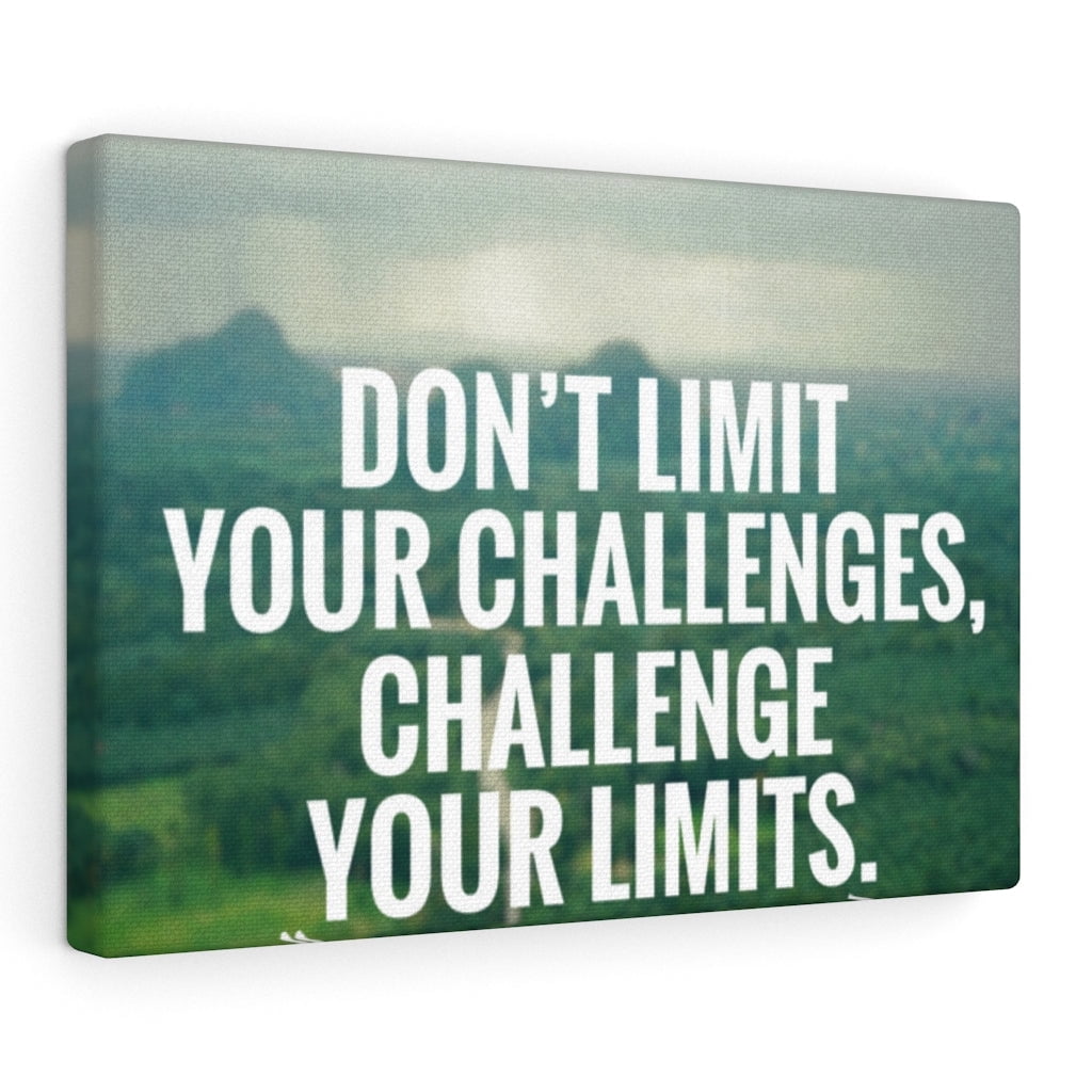 Inspirational Wall Art Don't Limit Your Challenges Motivational Print ...