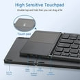 New Portable Mini Tri-fold Bluetooth Keyboard Wireless Foldable ...