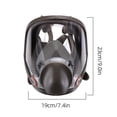 Full Face Respirator Mask Silicone Face Shield Including Filter ...