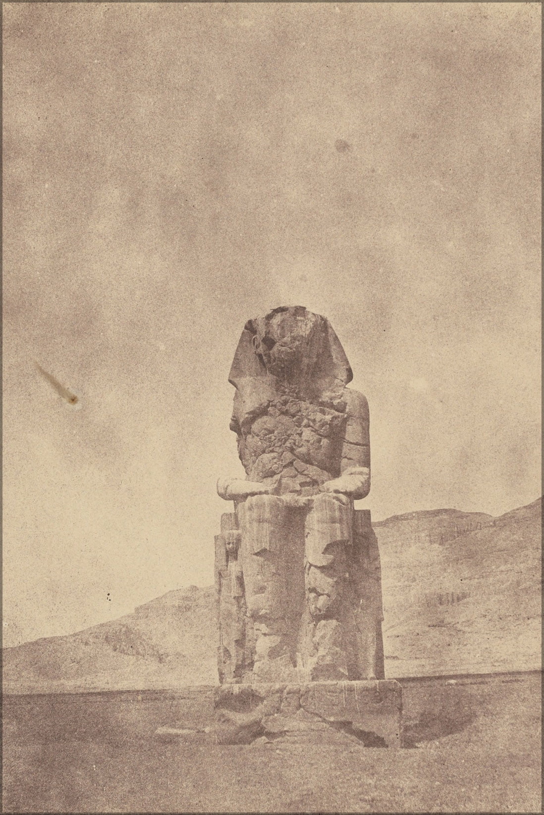24"x36" Gallery Poster, The Colossus of Memnon ancient egypt 1854 p2 ...