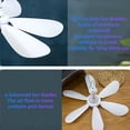 2027 New Collapsible Ceiling Fan for Cruise, 6 Blades Quiet USB Hanging ...